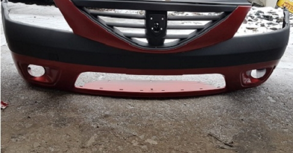 Bara fata Dacia Logan MCV cu proiectoare , vopsita rosu toreador B76 ...