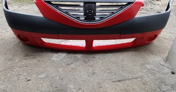 Bara fata fara proiectoare Dacia Logan 2004-2009 PH1 , vopsita rosu pa ...