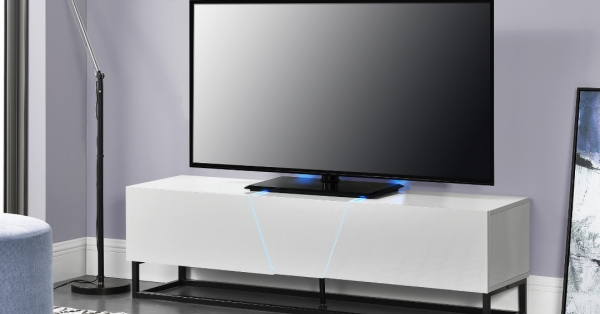 Comoda TV cu LED AANT-0331, 140 x 35 x 41 cm, MDF/metal 526