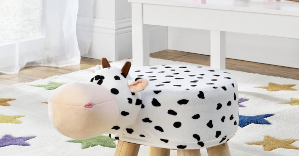 Scaun taburet pentru copii Pingo, model Vaca, 45 x 28 x 48 cm 5417