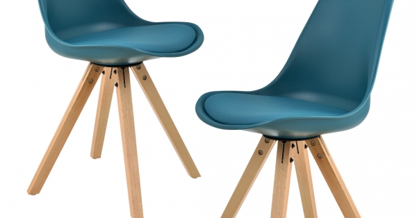 Set scaune design- 2 bucati - turcoaz 5424